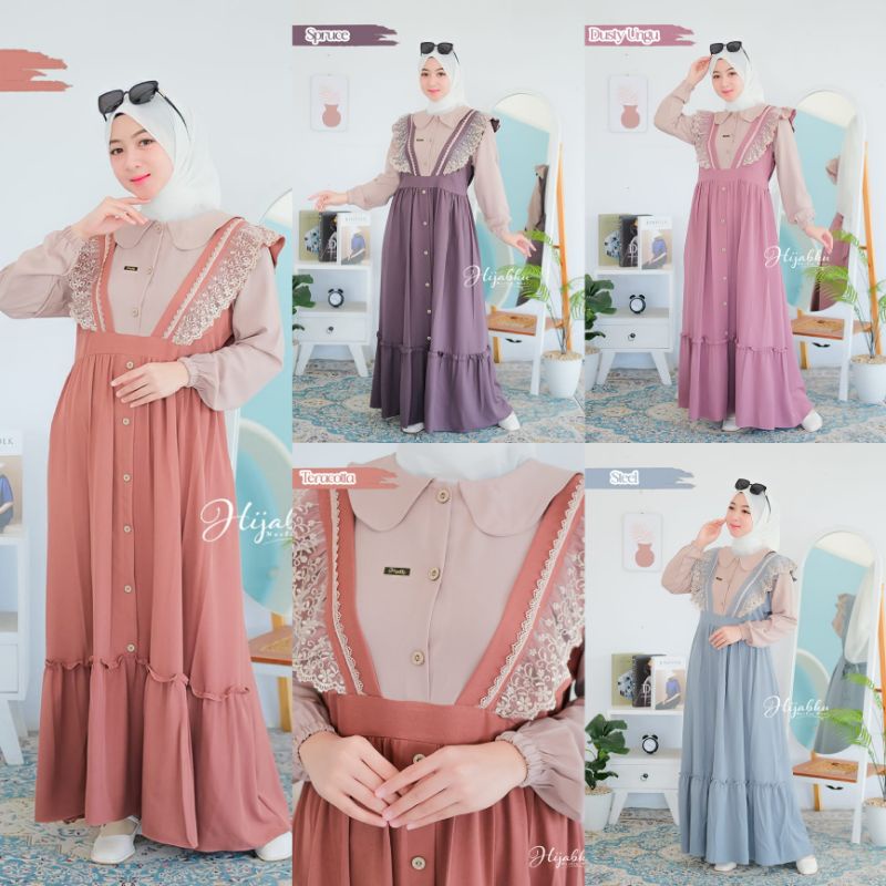 Jual LIRRA DRESS BY HIJABKU //MODEL TERBARU BEST SELLER //ORIGINAL ...