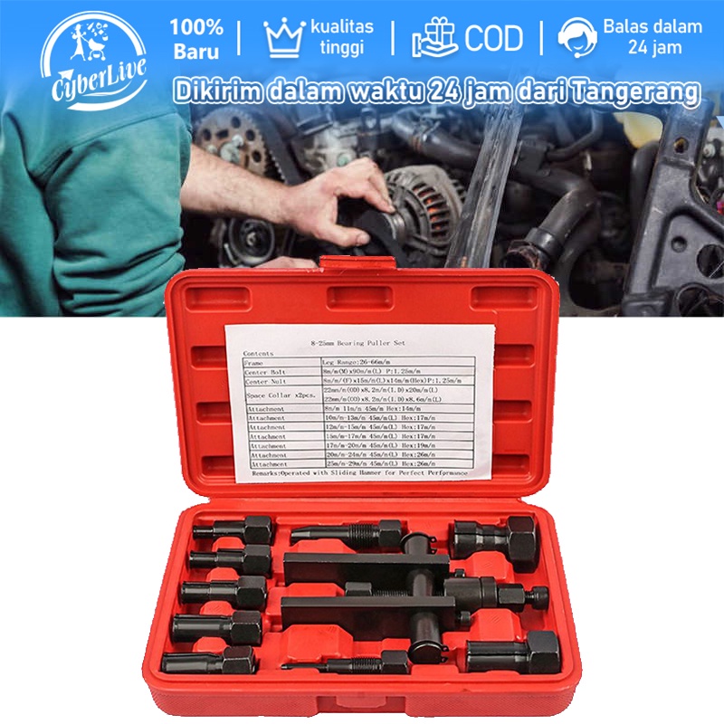 Jual 10pcs Bearing Puller Set Treker Pencabut Bearing Set Treker Cabut ...