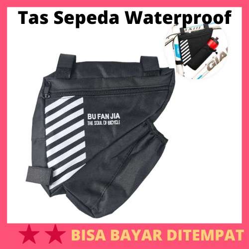 Jual Tas Sepeda Waterproof Dengan Holder Botol Minum / Tas Sepeda ...