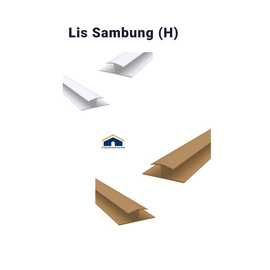 Jual Lis Sambung (H) 4cm Golden Pvc | Shopee Indonesia