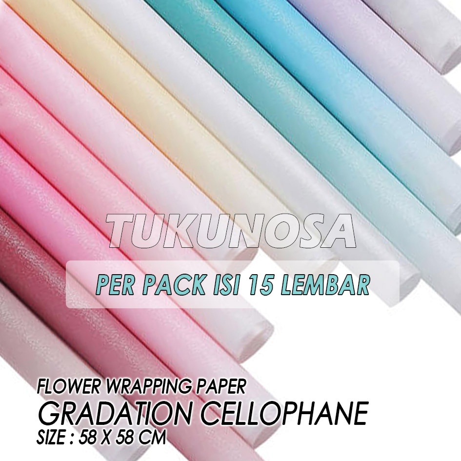 Jual PERPACK FLOWER WRAPPING PAPER GRADATION CELLOPHANE - KERTAS BUKET ...