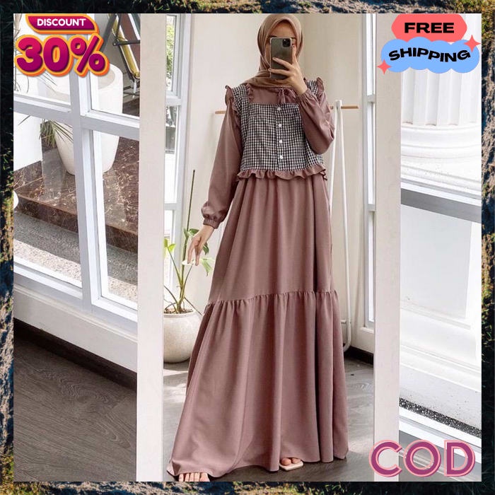 Jual Pakaian Wanita Muslimah Syari Baju Muslim Perempuan Syar'I Polos ...