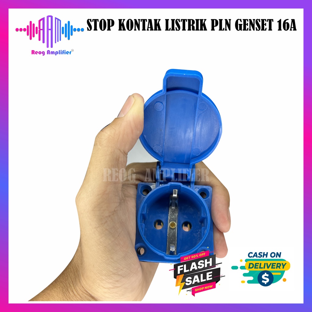 Jual STOP KONTAK LISTRIK PLN GENSET IP44 16A / SOCKET KONTRA STEKER 16 A | Shopee Indonesia