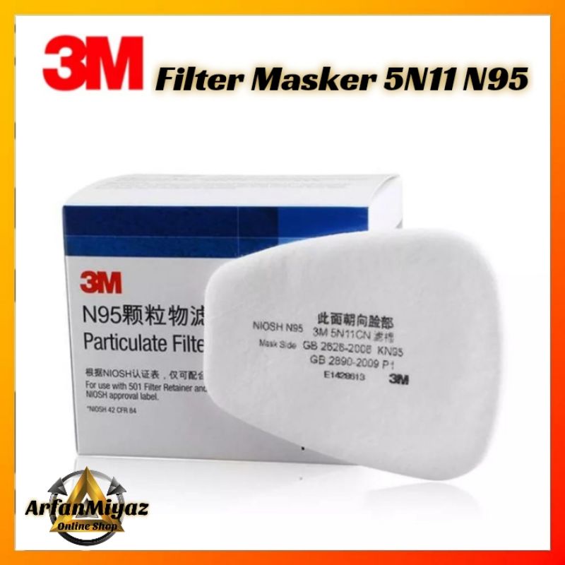 Jual Refill Masker 3M 2pcs / Cover 2pcs Filter Masker 5N11 CN Untuk ...