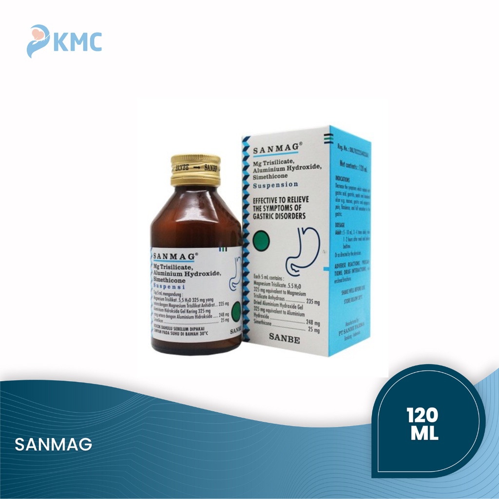 Jual Sanmag Sirup 120ml Obat Nyeri Lambung Dan Mual | Shopee Indonesia