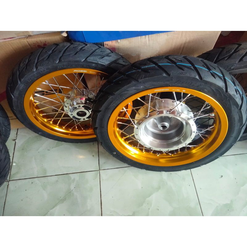 Jual velg Yamaha x ride tapak lebar 250/215x14 plus ban | Shopee Indonesia