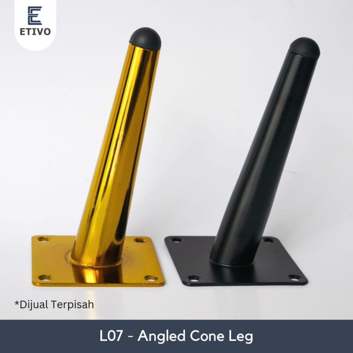 Jual Pengaman L07 Angled Cone Leg Table Sofa Metal Kaki Meja Besi ...