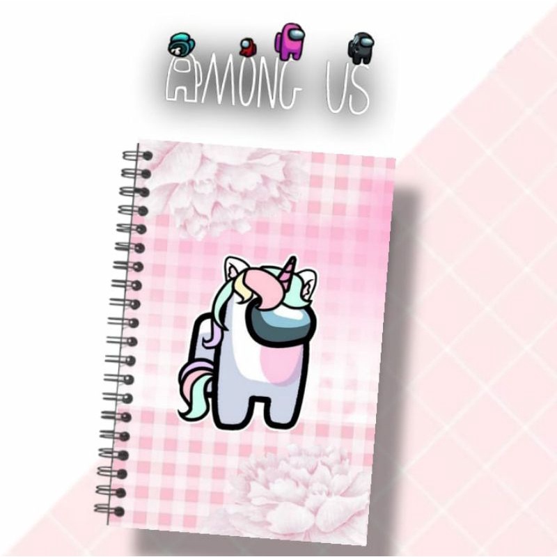 Jual CUSTOM Notebook Among Us Book A6 Notebook Aesthetic Among Us ...