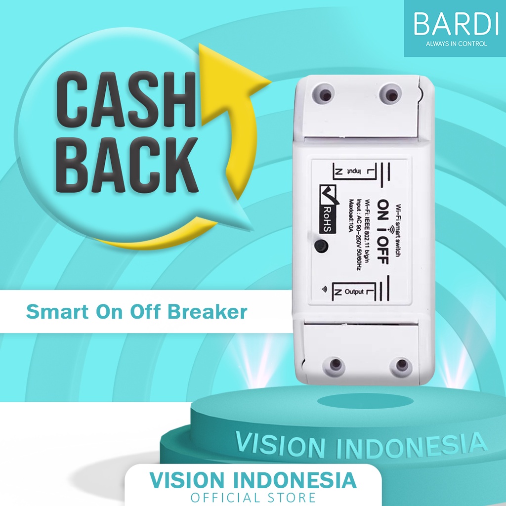 Jual BARDI SMART BREAKER SWITCH ON - OFF / Original Bardi - Garansi ...