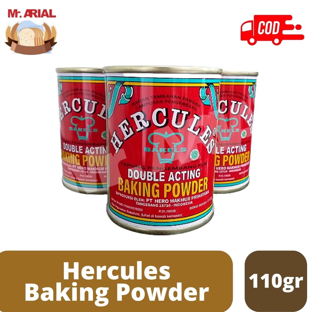 Jual Hercules baking powder 110 Gram Double Acting / hercules baking ...