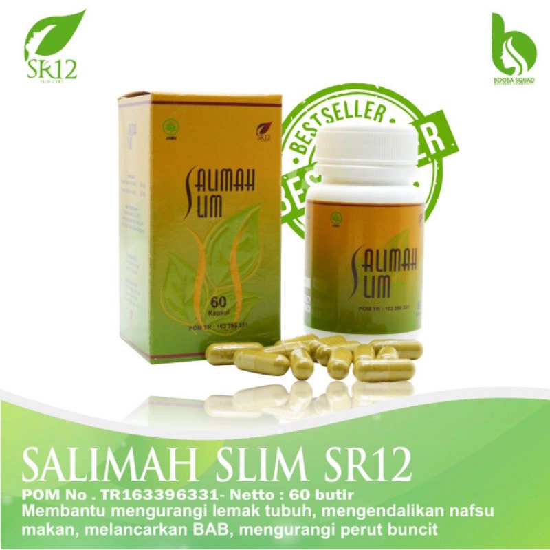 Jual Salimah Slim SR12 Suplemen Pelangsing Herbal Alami - Herbal ...
