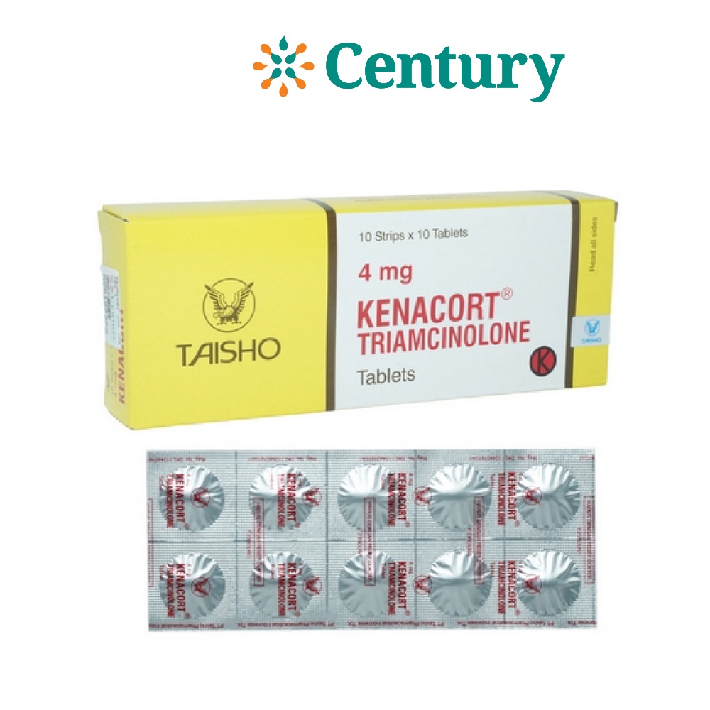 Jual KENACORT 4 MG 1 STRIP 10 TABLET/TRIAMCINOLONE 4 MG/ANTI INFLAMASI ...