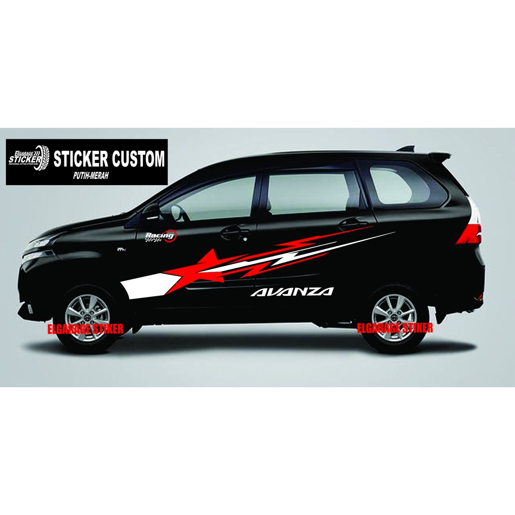 Jual Stiker mobil avanza cutting stiker striping bintang stiker variasi ...