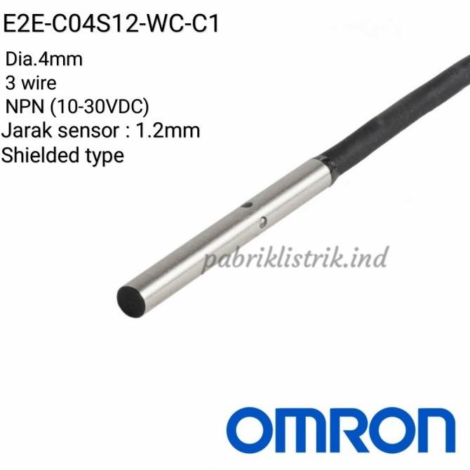 Jual Proximity sensor dia 4mm 4 mm M4 type E2E C04S12 WC C1 Omron original | Shopee Indonesia