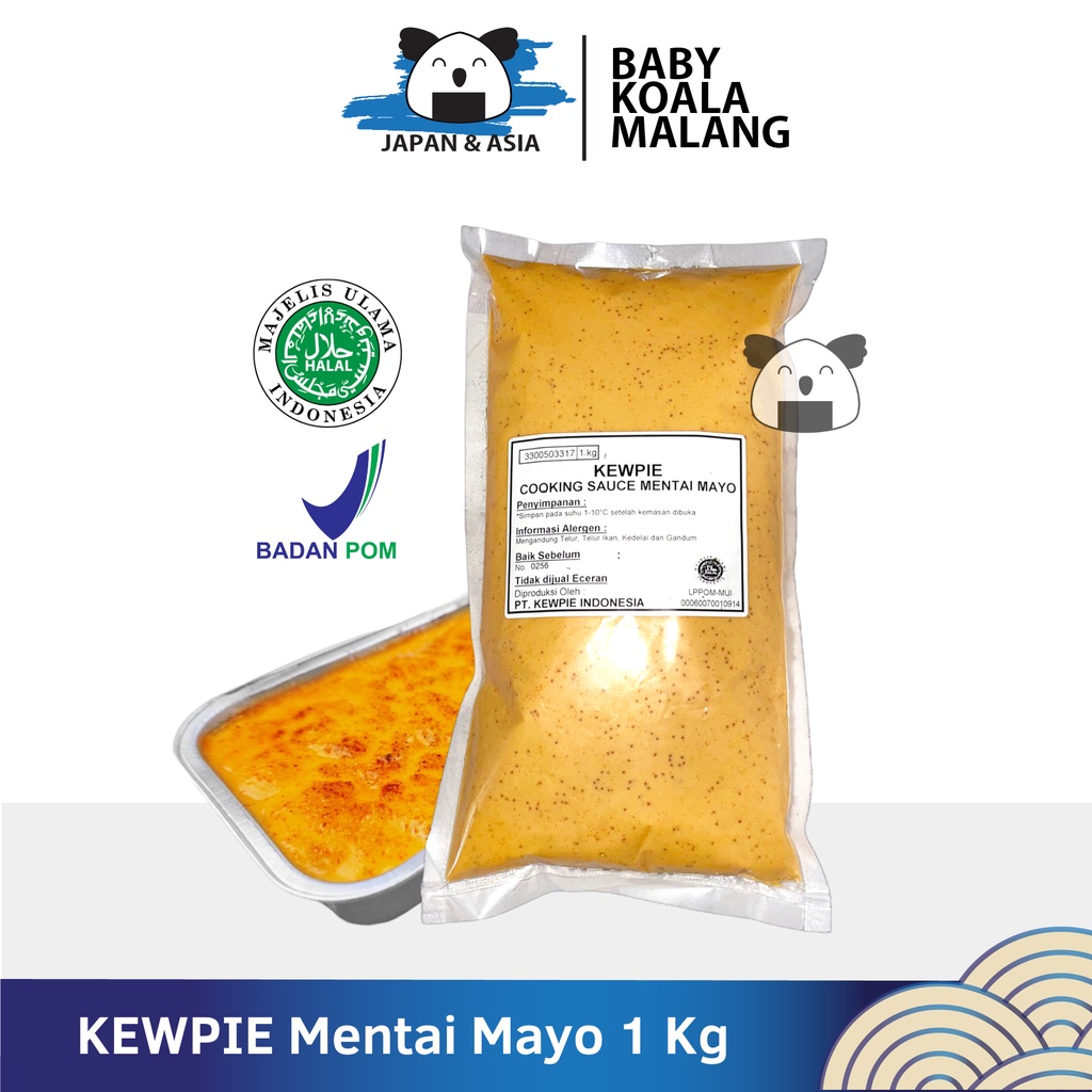 Jual KEWPIE Sauce Mentai Mayo 1 Kg Halal | Salmon Mentai Mayonnaise -BKM | Shopee Indonesia