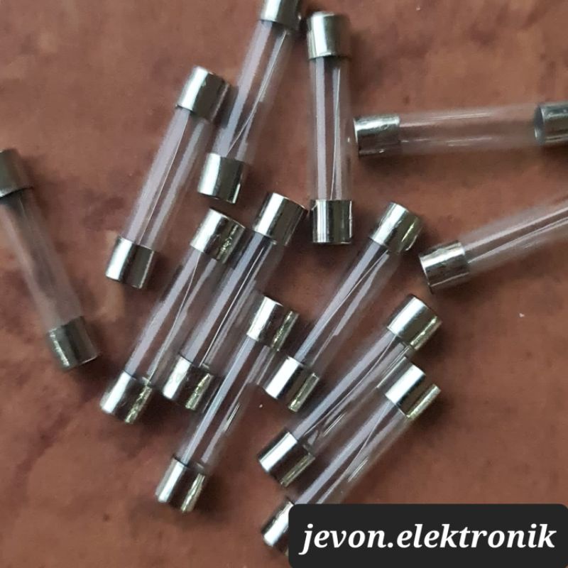 Jual Sekring Bening Kaca Fuse Besar Panjang 6x30 mm 0,5 1 2 3 4 5 6 7 8 ...