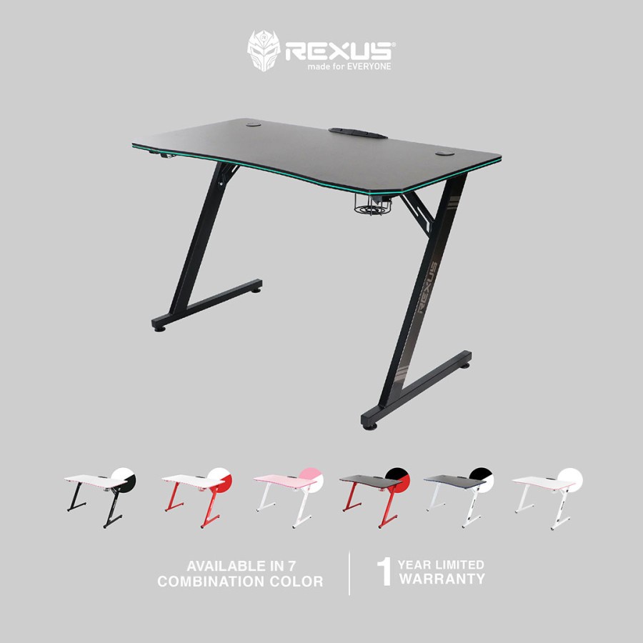 Jual Rexus Gaming Desk / Meja Gaming Dira RGB | Shopee Indonesia