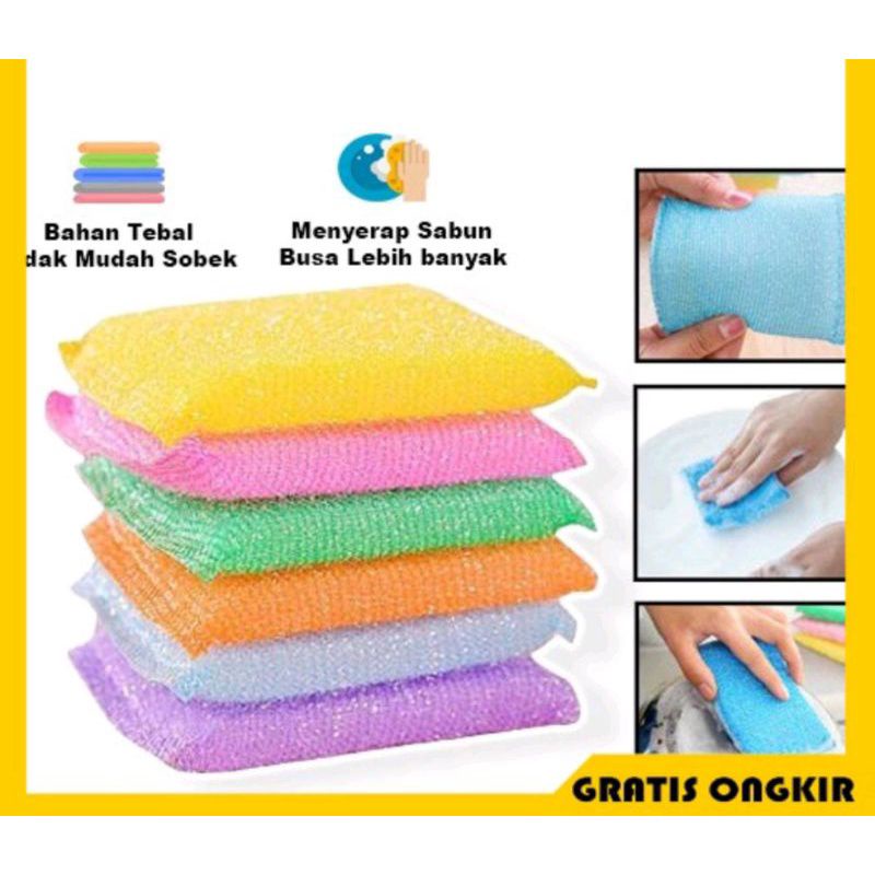 Jual Spon Cuci Piring / Busa Cuci Piring 5pcs / sponge / sponge cuci ...