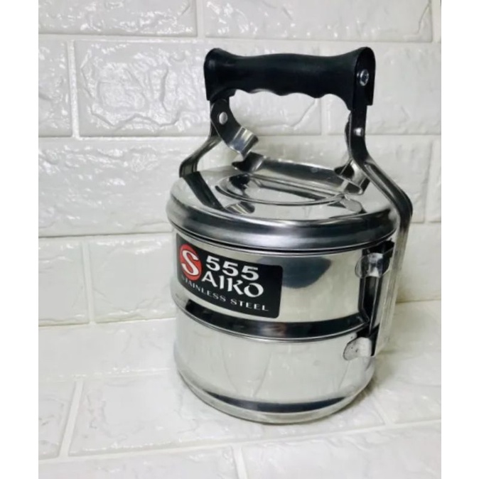 Jual RANTANG Stainless 2 Susun Diameter 14 16 18 cm Tempat Bekal Makan ...