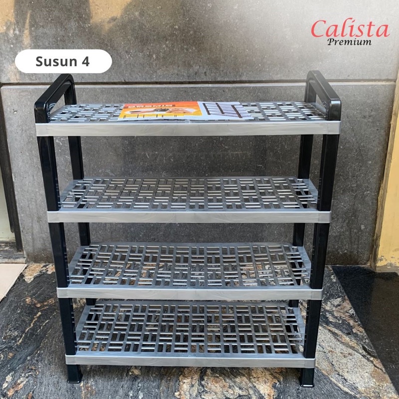 Jual Rak sepatu calista cosmic susun 3 4 dan 5 rak sepatu sandal ...