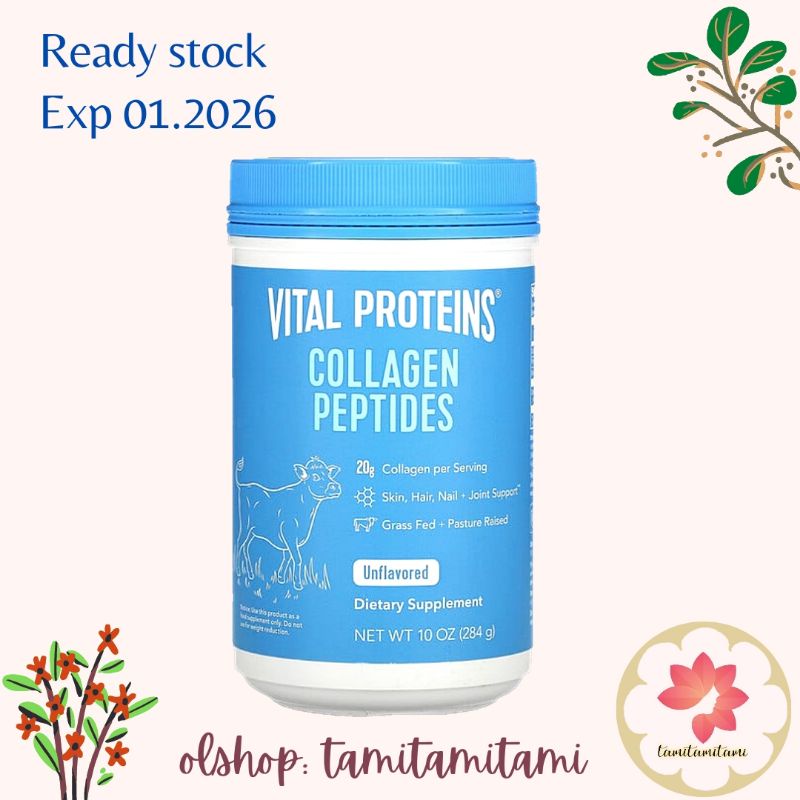 Jual Vital Proteins Collagen Peptides Unflavored 284 g | Shopee Indonesia