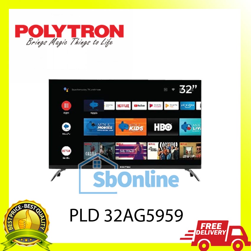 Jual POLYTRON Smart Android TV 32 inch PLD 32AG5959 | Shopee Indonesia