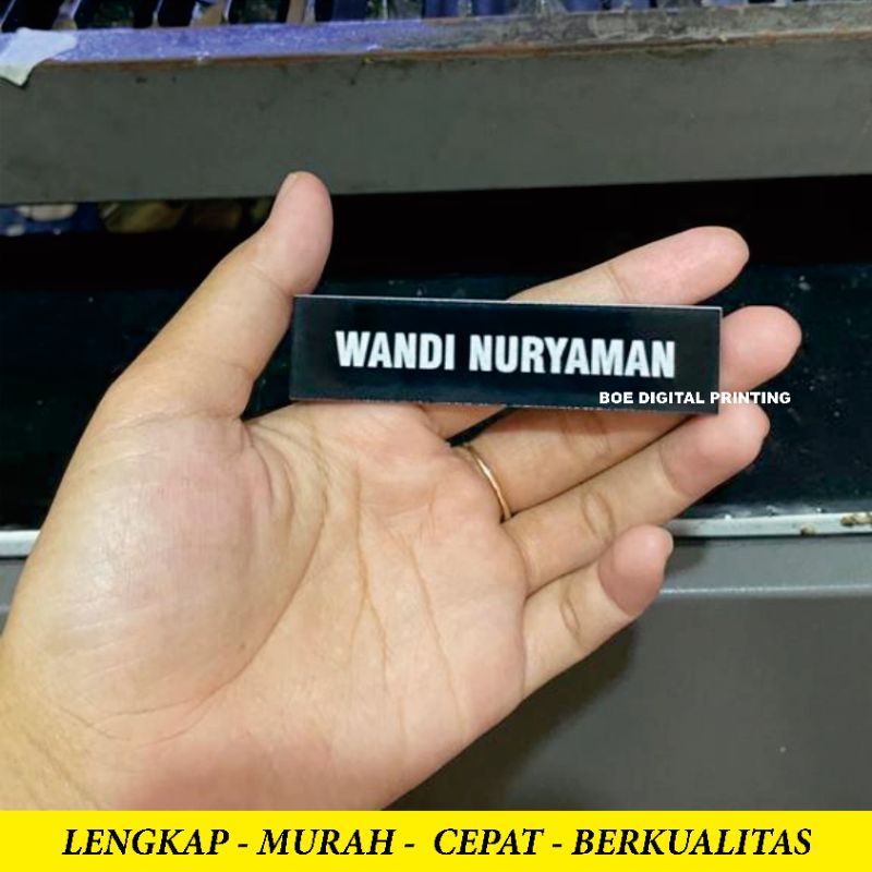 Jual NAME TAG DADA GRAFIR NAME TAG UKIR / PAPAN NAMA DADA UK 2 x 8cm ...