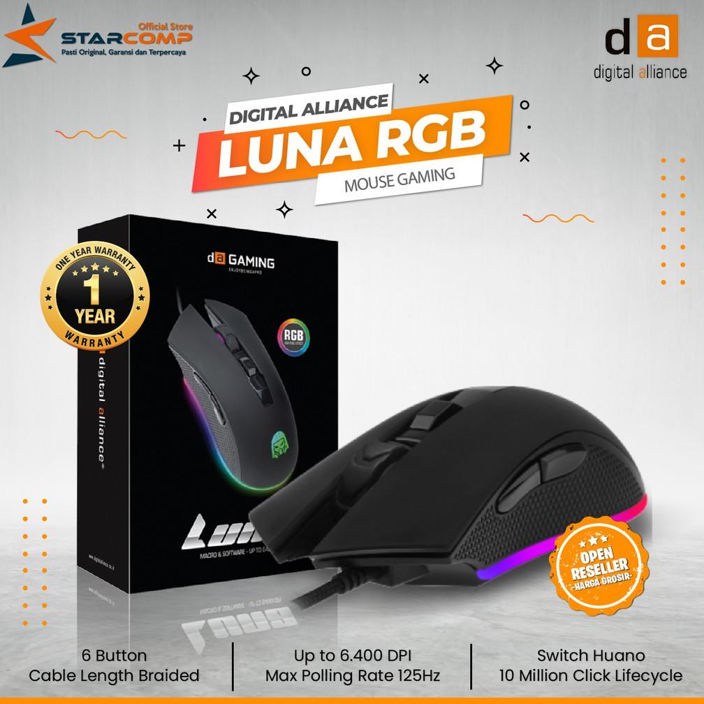 Jual Mouse gaming DA LUNA RGB Digital Alliance | Shopee Indonesia