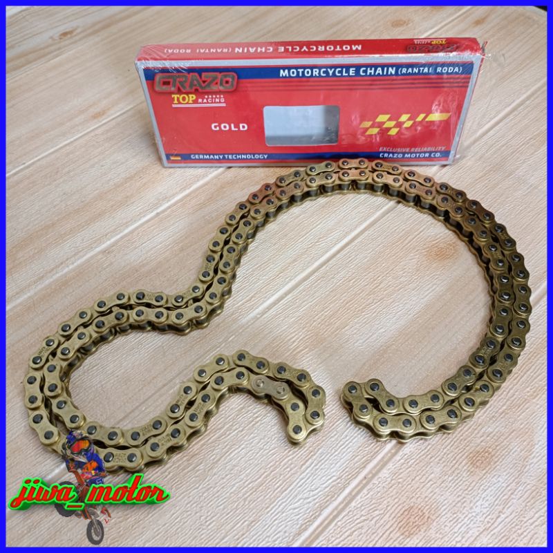 Jual rantai CRAZO racing 428H panjang 130 dan 140 untuk semua motor ...