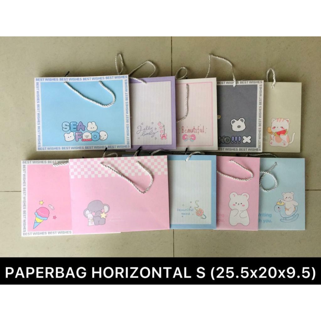 Jual PAPER BAG HORIZONTAL / TAS KADO KARTON PREMIUM DENGAN TALI NILON ...