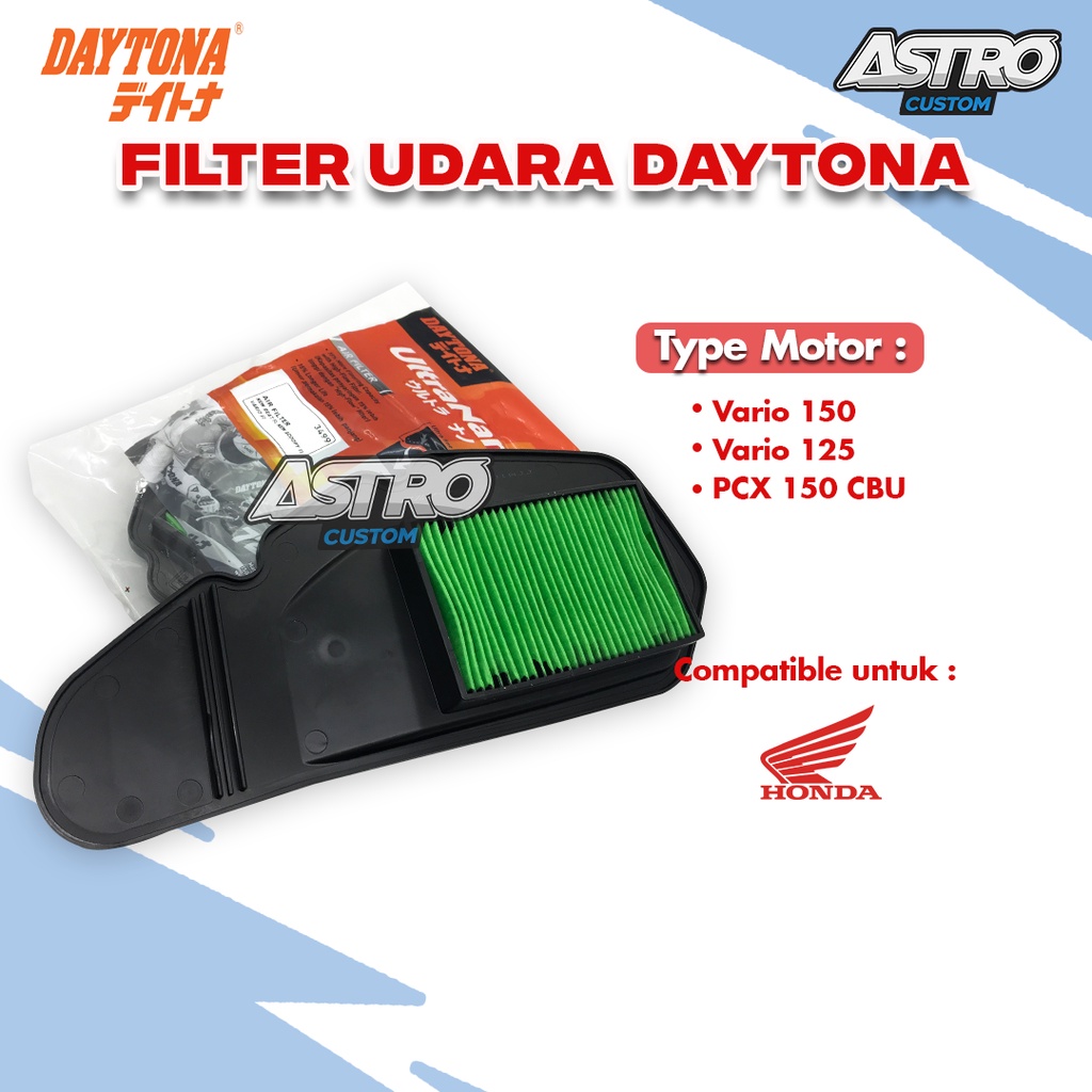 Jual Filter Udara Daytona Vario 150 Vario 125 PCX 150 Beat Karbu Scoopy ...