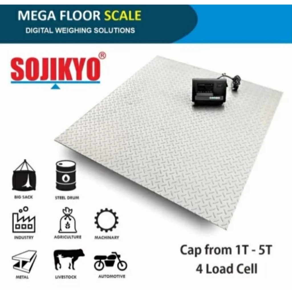 Jual Timbangan Lantai digital 1 Ton Sojikyo / Floor Scale 1 Ton | Shopee Indonesia