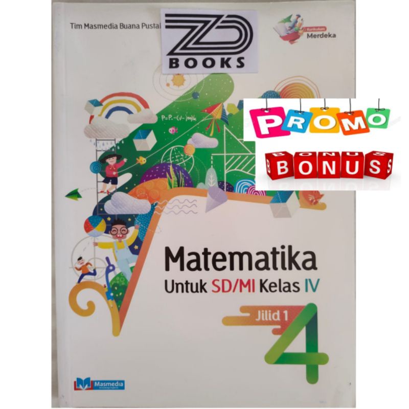 Jual Kur Merdeka-Masmedia|Buku Matematika kelas 4 jilid 1 | Shopee Indonesia