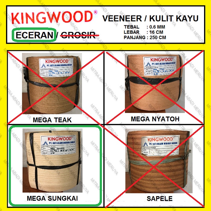Jual Fur Veneer Mega Sungkai Kulit Kayu Premium | Shopee Indonesia