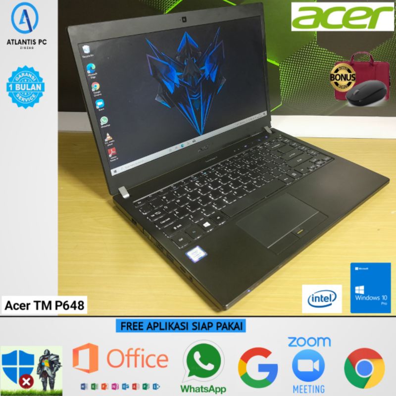 Jual Acer Travelmate P648 Intel Core i7 RAM 8GB SSD 256GB Backlight Win 10 SIAP PAKAI ...