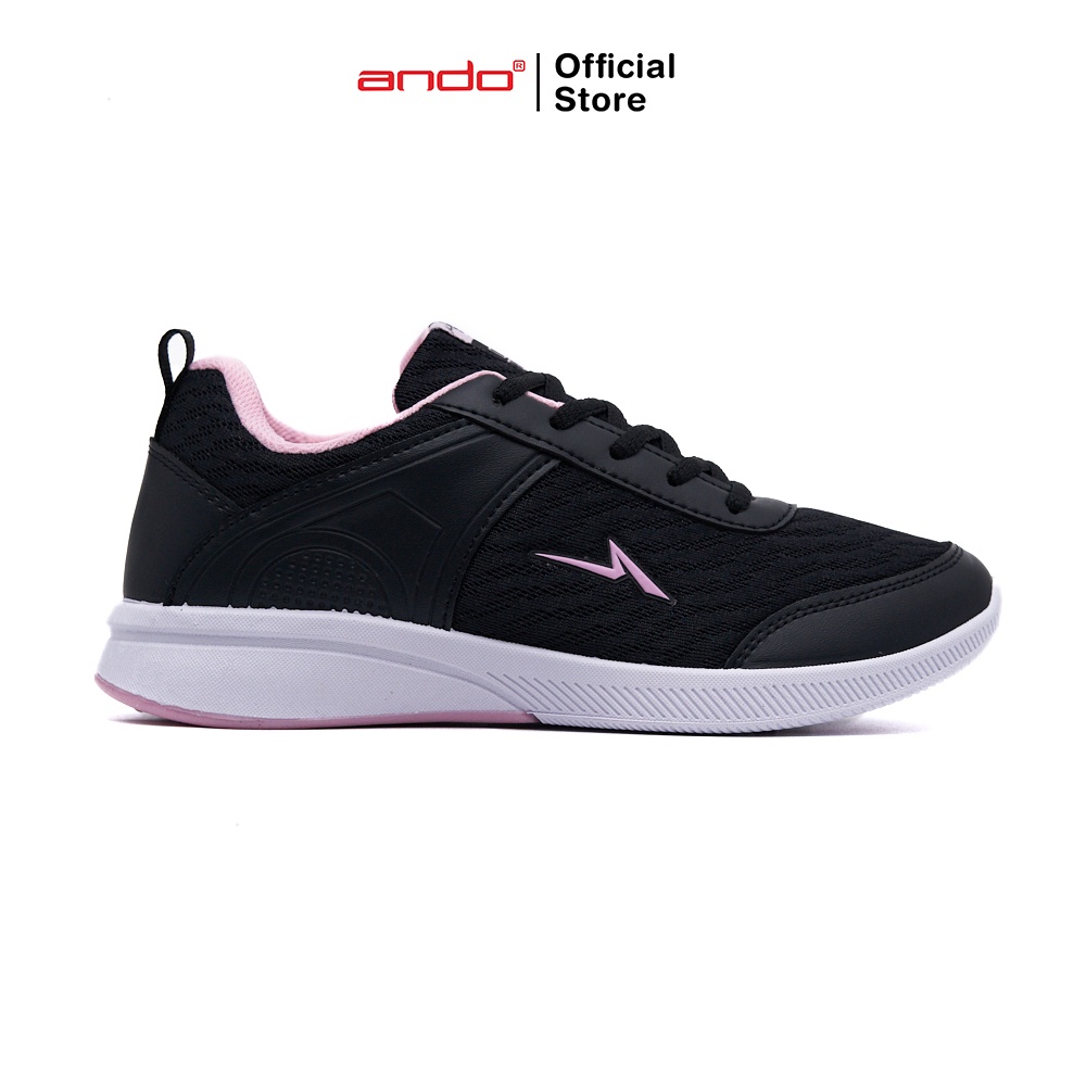 Jual Ando Official Sepatu Sneakers Adrina Wanita Dewasa - Hitam/Merah ...