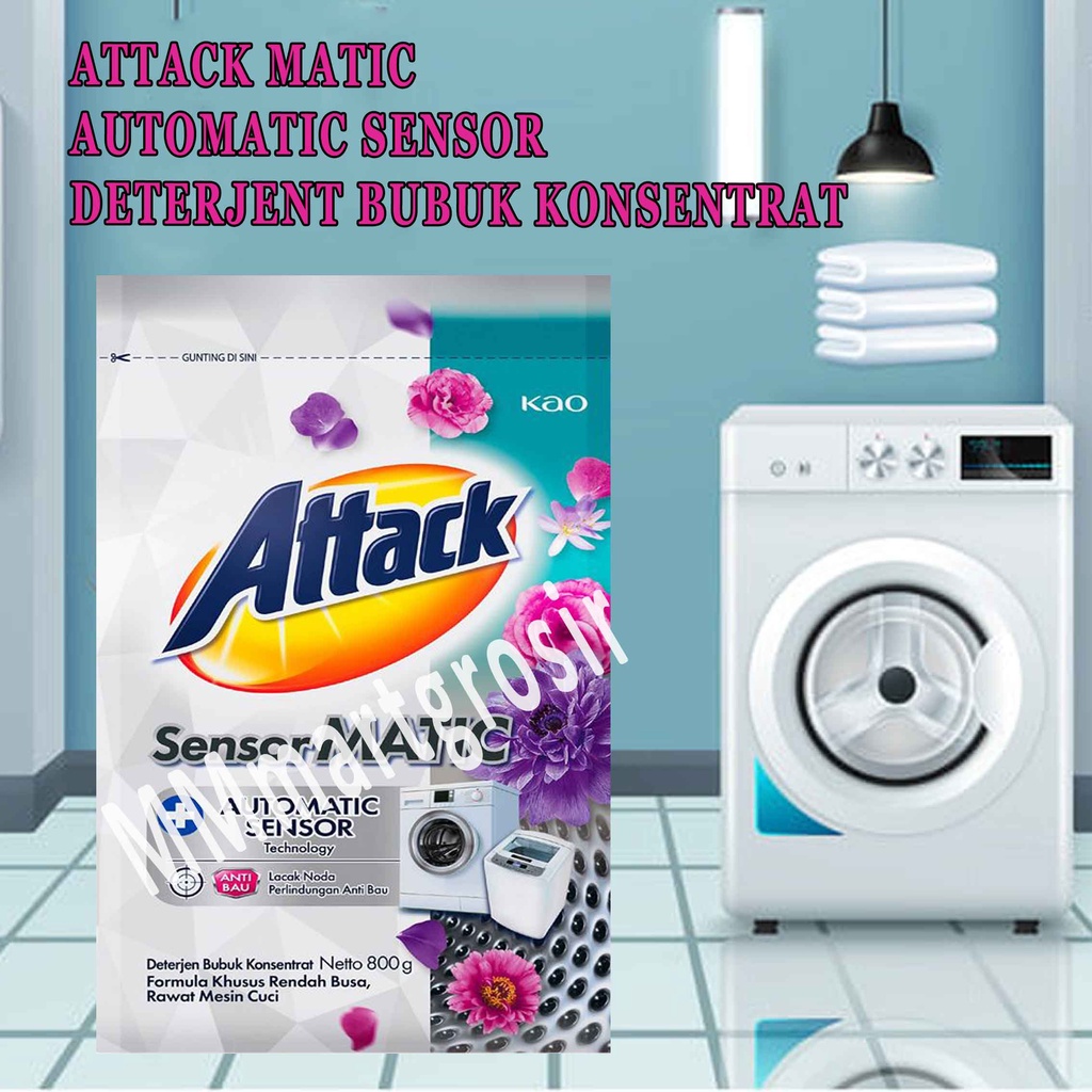 Jual ATTACK Matic / Automatic Sensor / Deterjent Bubuk konsentrat ...