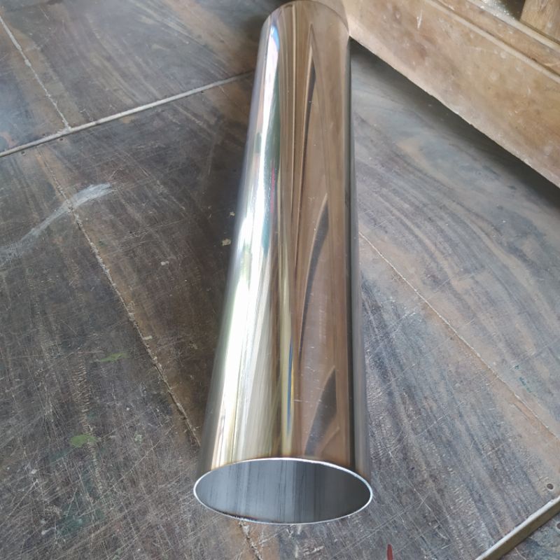 Jual Pipa Bulat Stainless OD 10 cm ( 4 inchi) Tebal 1,2 mm Panjang 200 ...