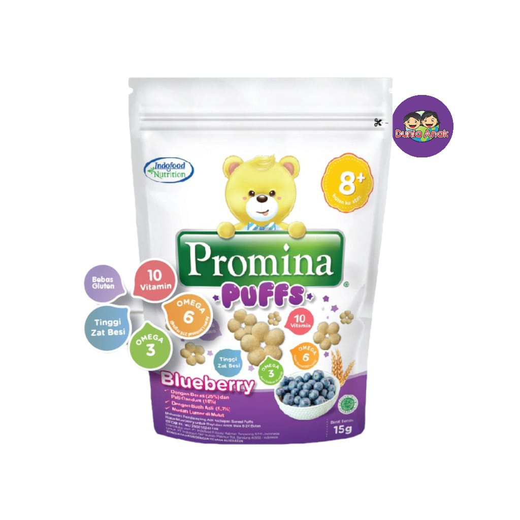 Jual PROMINA Puffs Blueberry 15Gr | Shopee Indonesia