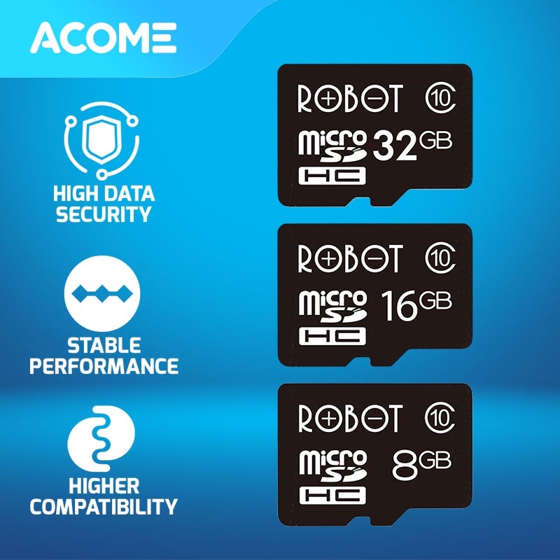 Jual DSTECH - ROBOT Memory Card Kartu Memori HP Micro SD Card 8GB 16GB ...