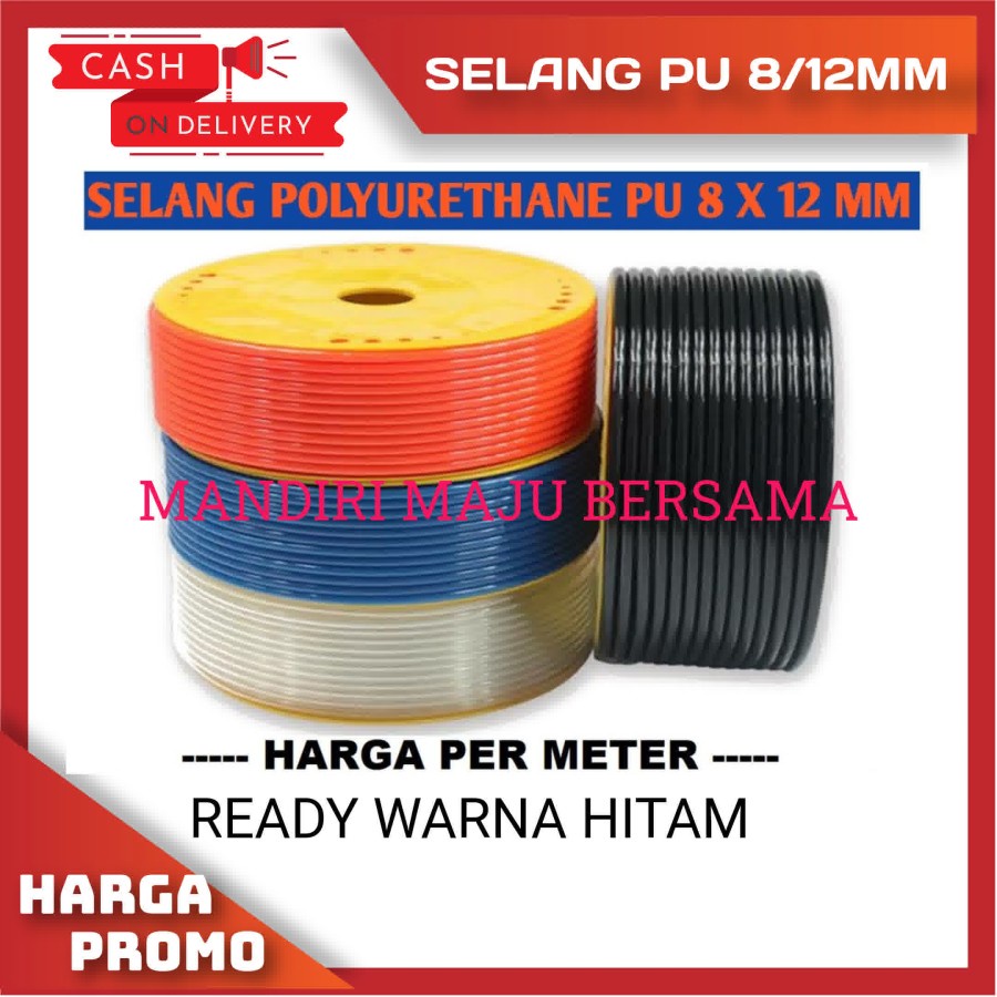 Jual SELANG PU 8×12MM SPRAYER ELEKTRIK IRIGASI POLYURETHANE HOSE ...