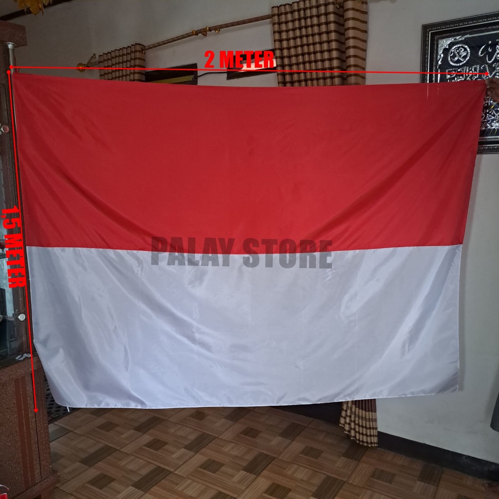 Jual BENDERA INDONESIA MERAH PUTIH JUMBO 1,5 METER x 2 METER MURAH ...