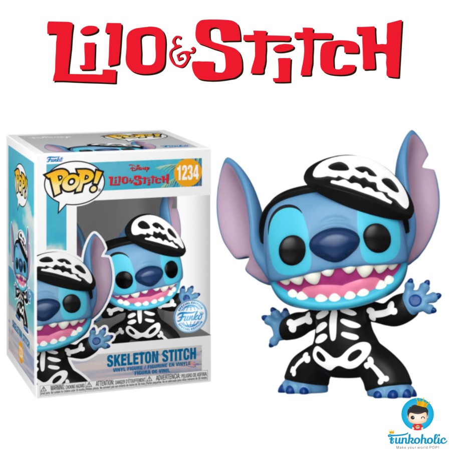 Jual Funko POP! Disney Lilo & Stitch - Skeleton Stitch [Exclusive ...