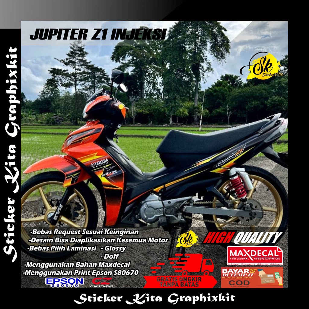Jual MJ DECAL STICKER FULLBODY MOTOR YAMAHA JUPITER Z1 INJEKSI VARIASI ...