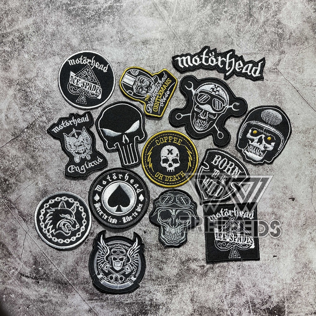 Jual PATCH BORDIR JAHIT/PATCH EMBLEM MOTORHEAD/AKSESORIS | Shopee Indonesia