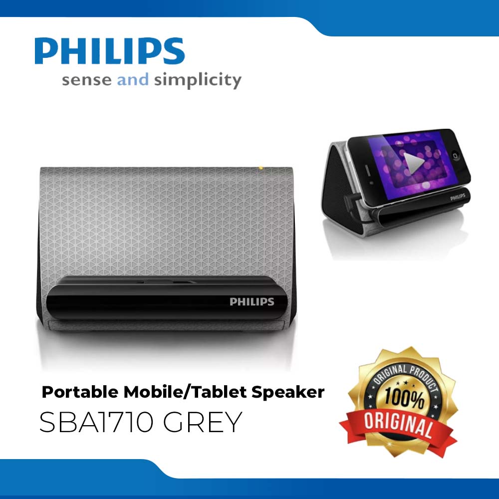 Jual Speaker Portabel Philips SBA 1710 Grey | Shopee Indonesia