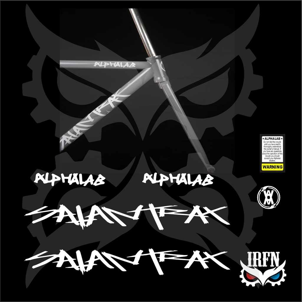 Jual Stiker Frame Alphalab Satantrax | Shopee Indonesia