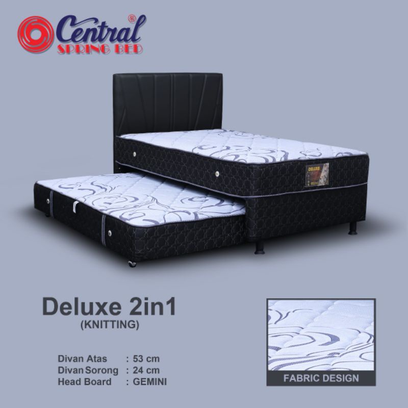 Jual Kasur springbed Central Deluxe Zest sorong 2in1 | Shopee Indonesia