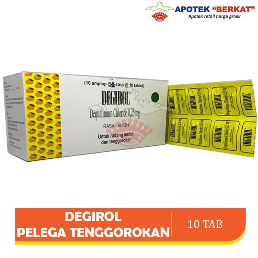 Jual DEGIROL LOZENGES 1 STRIP 10 TABLET / SARIAWAN / RADANG TENGGOROKAN | Shopee Indonesia