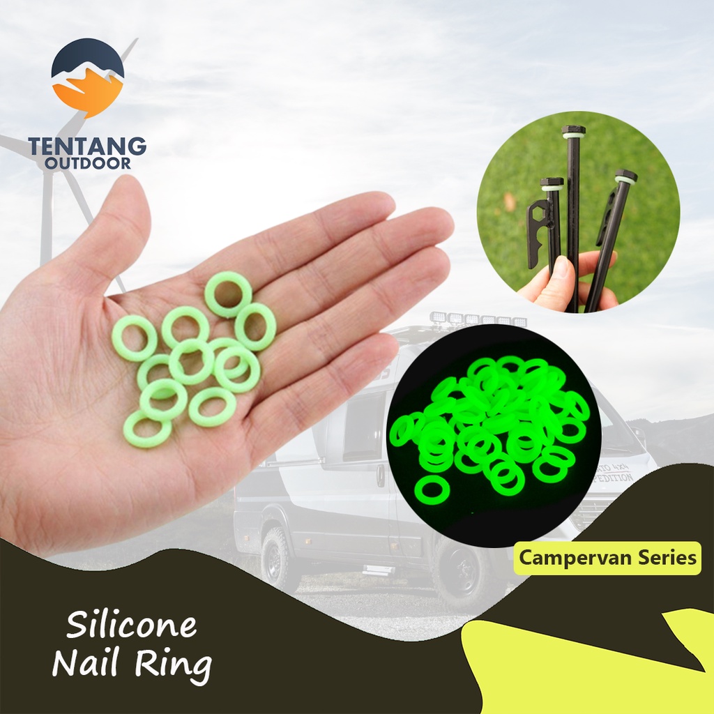Jual Ring Bulat Luminous Bahan Silika Gel Untuk Pasak Tenda Camping ...
